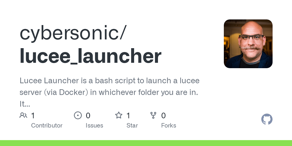 Lucee Docker Launcher (Announce) - Tools and Libraries - Lucee Dev Lucee Docker Launcher (Announce) - Tools and Libraries - Lucee Dev